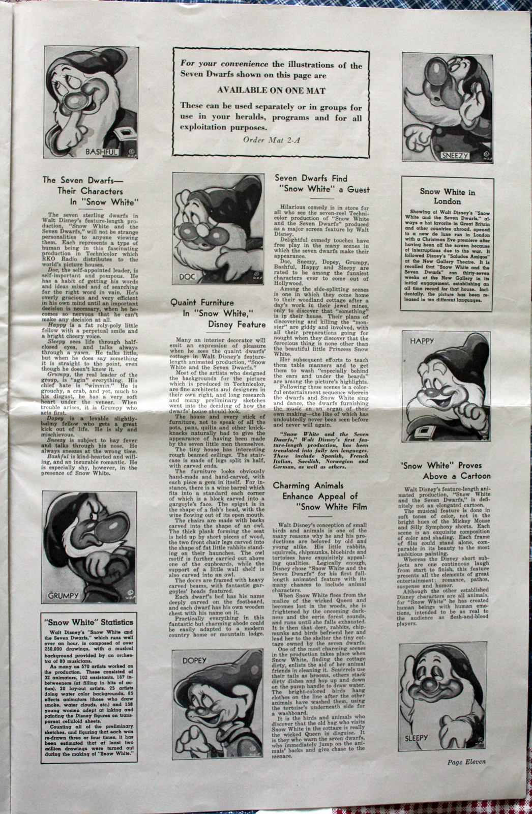 Filmic Light - Snow White Archive: 1944 US Snow White Pressbook