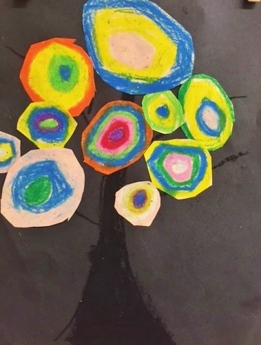 Art with Ms. Thomas: Concentric Circle Trees with First Grade