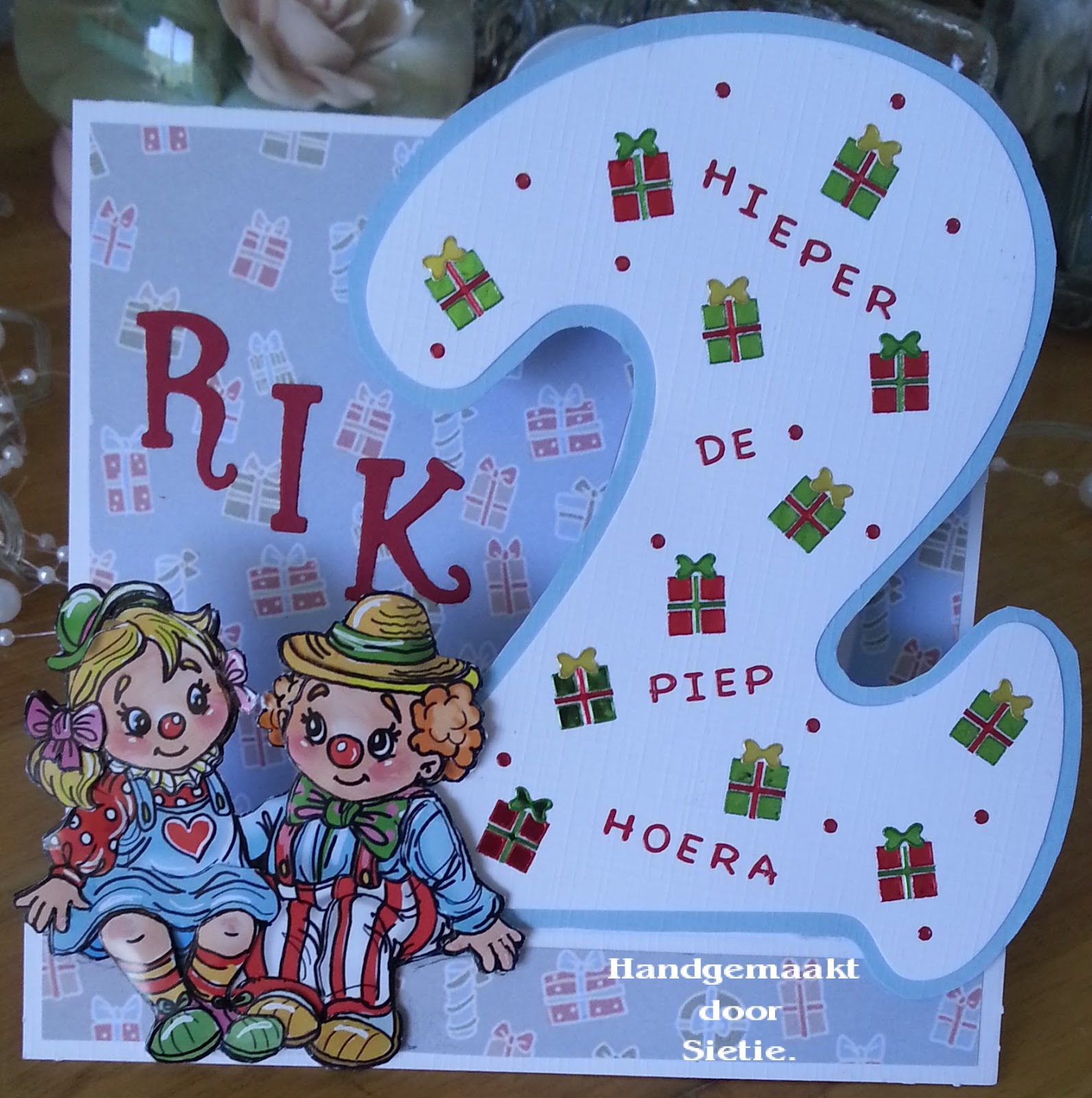 SietieS kaarten.: Rik 2 jaar.