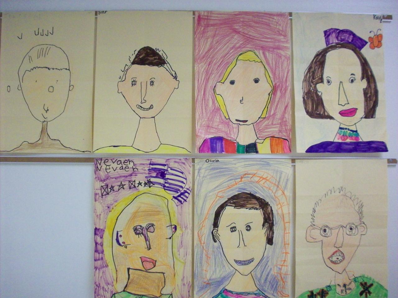 Mrs. Thuesen's ART Room: 1st Grade Self Portraits