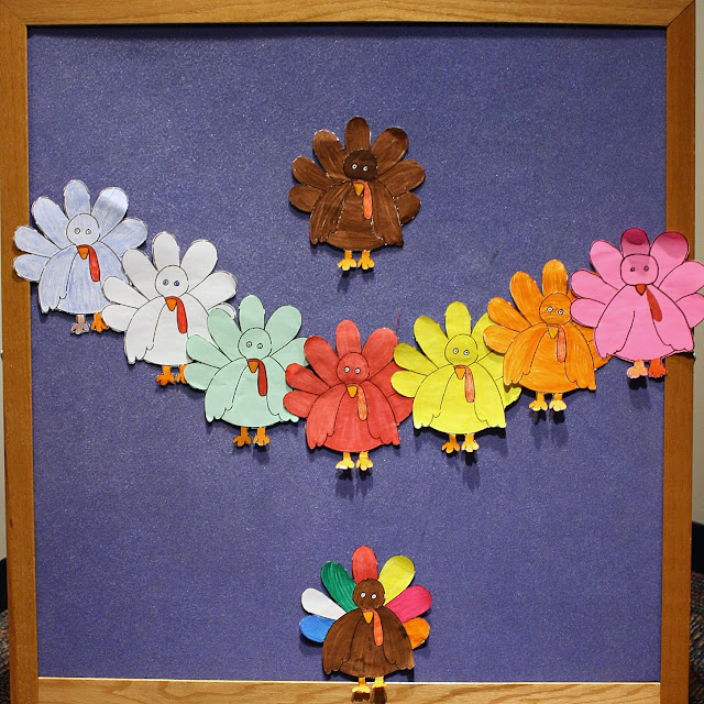 putting smiles on faces :): flannel friday: tom turkey's colorful tail ...