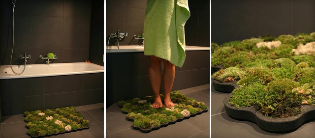 QuirkyCool Interiors: Moss Bath Mat