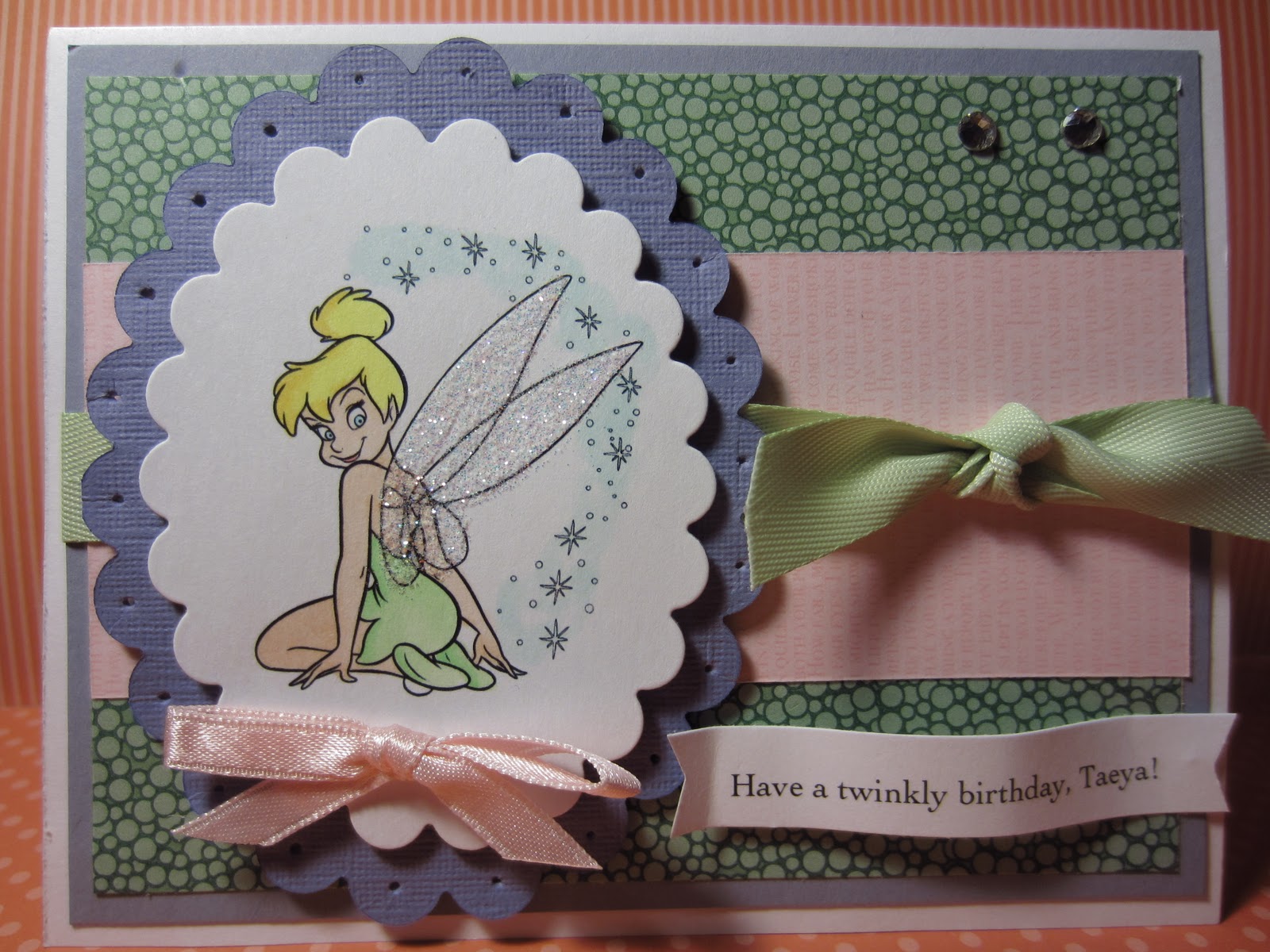 Hawaii Paper Party: Tinkerbell birthday card