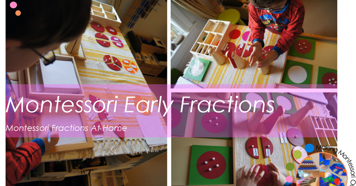 "Making Montessori Ours": Montessori Early Fractions, Fractions At Home