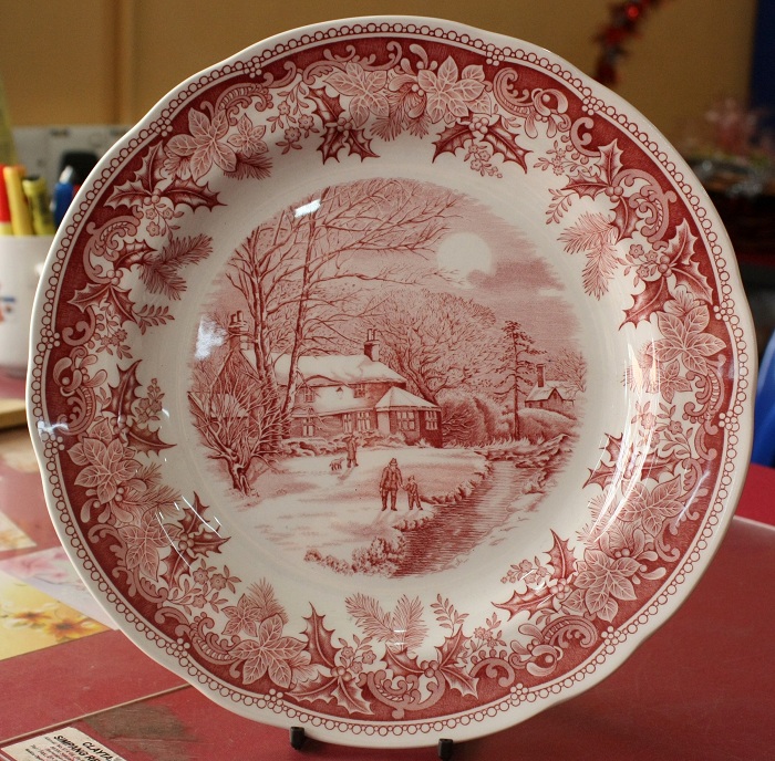 Lemari Cantique: Spode winter's eve collection, pink printed pattern ...