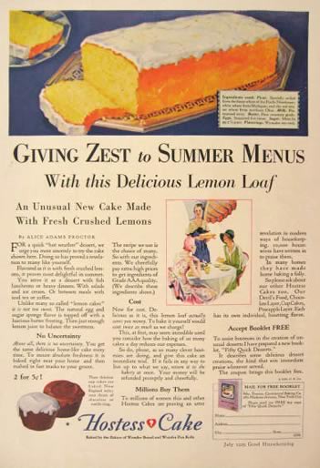el bloggo de mango: A Baker's Dozen of Hostess Vintage Ads
