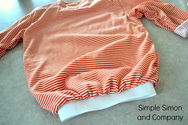 Elastic Waistband Shirt Tutorial - Simple Simon and Company