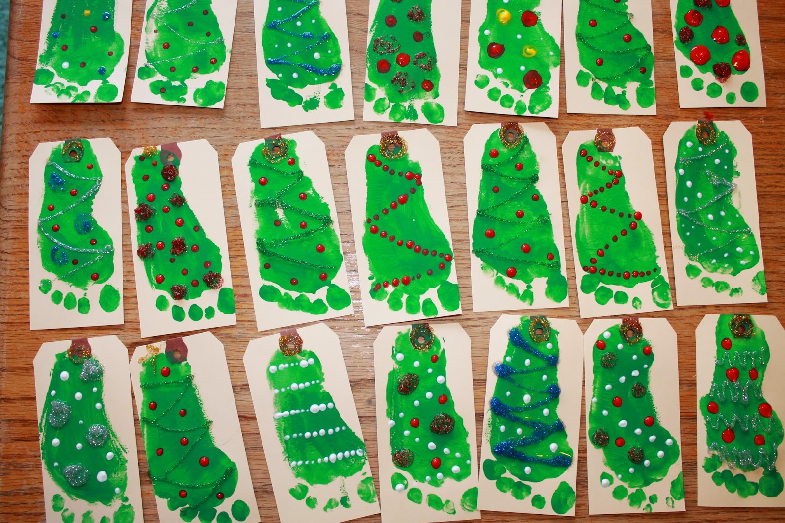 Polka-Dotty Place: Christmas Footprints