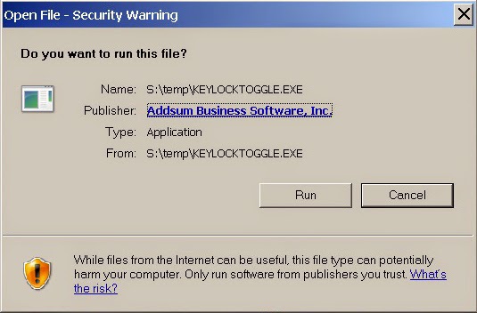 Addsum Business Software Inc Do You Want To Run This File