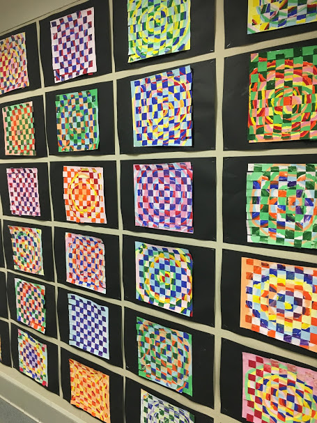 The Art Room At St.Elizabeth Parish School: 1st Grade: Optical Illusion ...