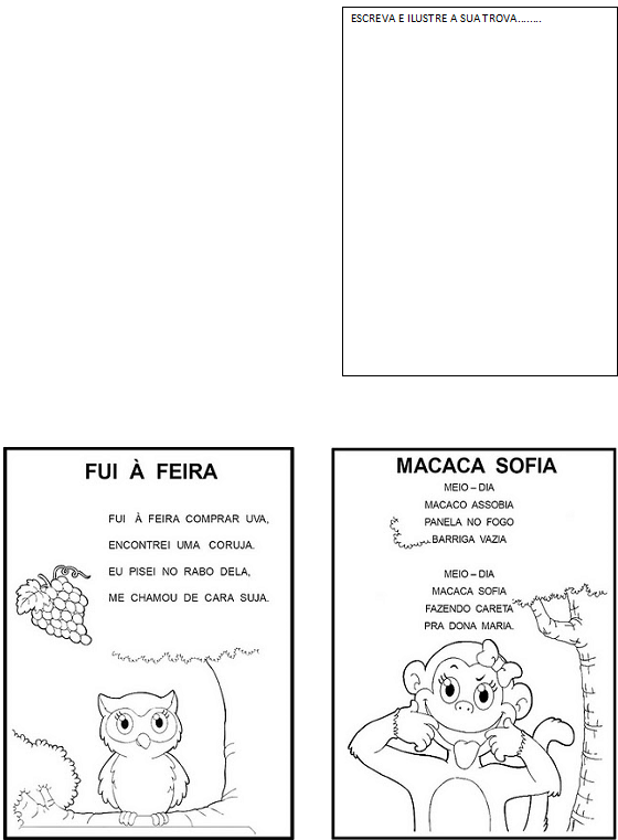 REVELUCIA-ARTES E EDUCAÇÃO: LIVRO DE TROVAS ILUSTRADAS