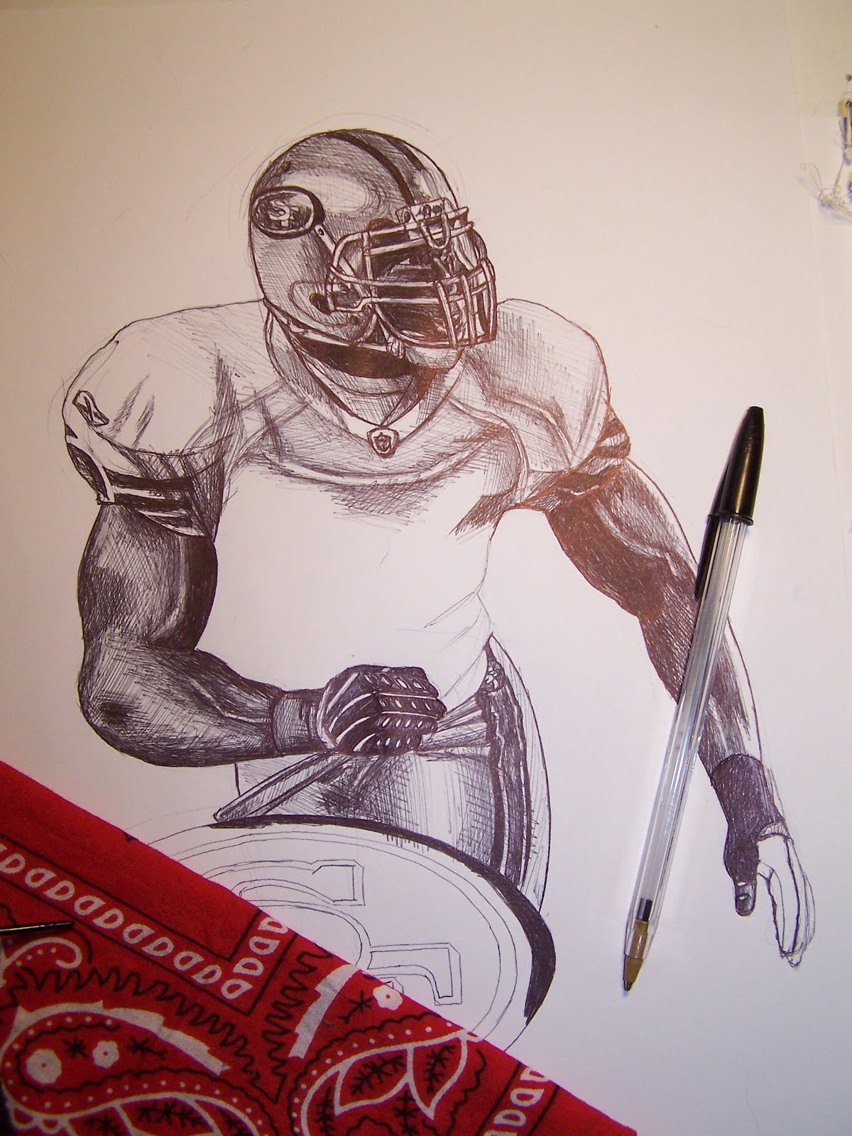 Bardsley Sports Art: Patrick Willis 2012