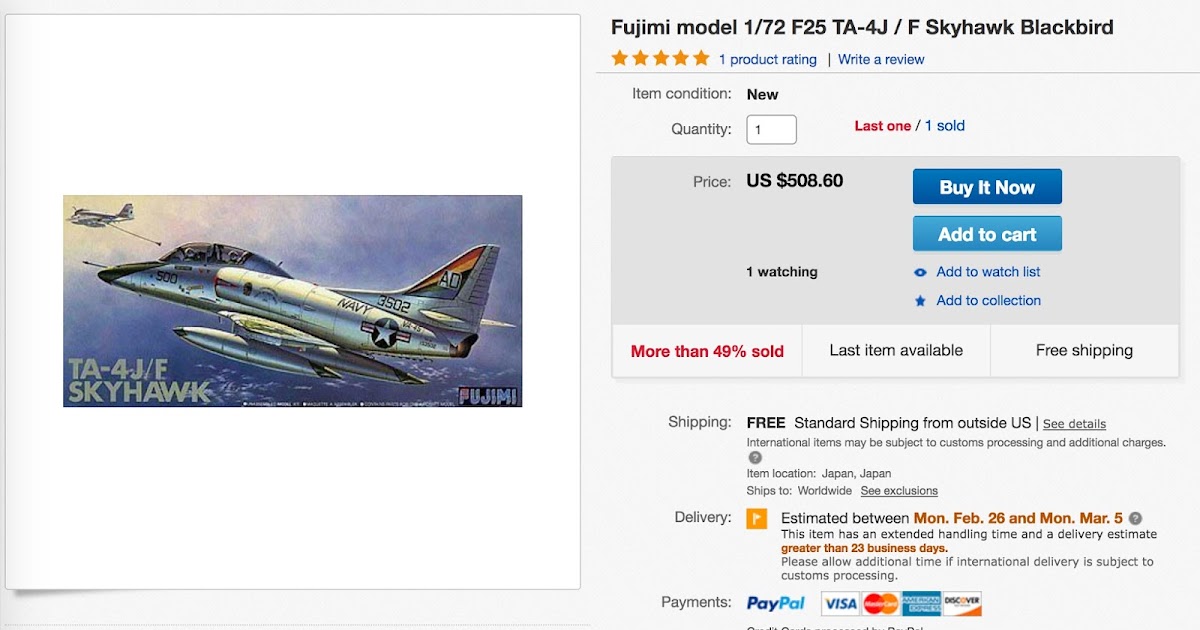 Scale Model Soup: Those crazy eBay prices