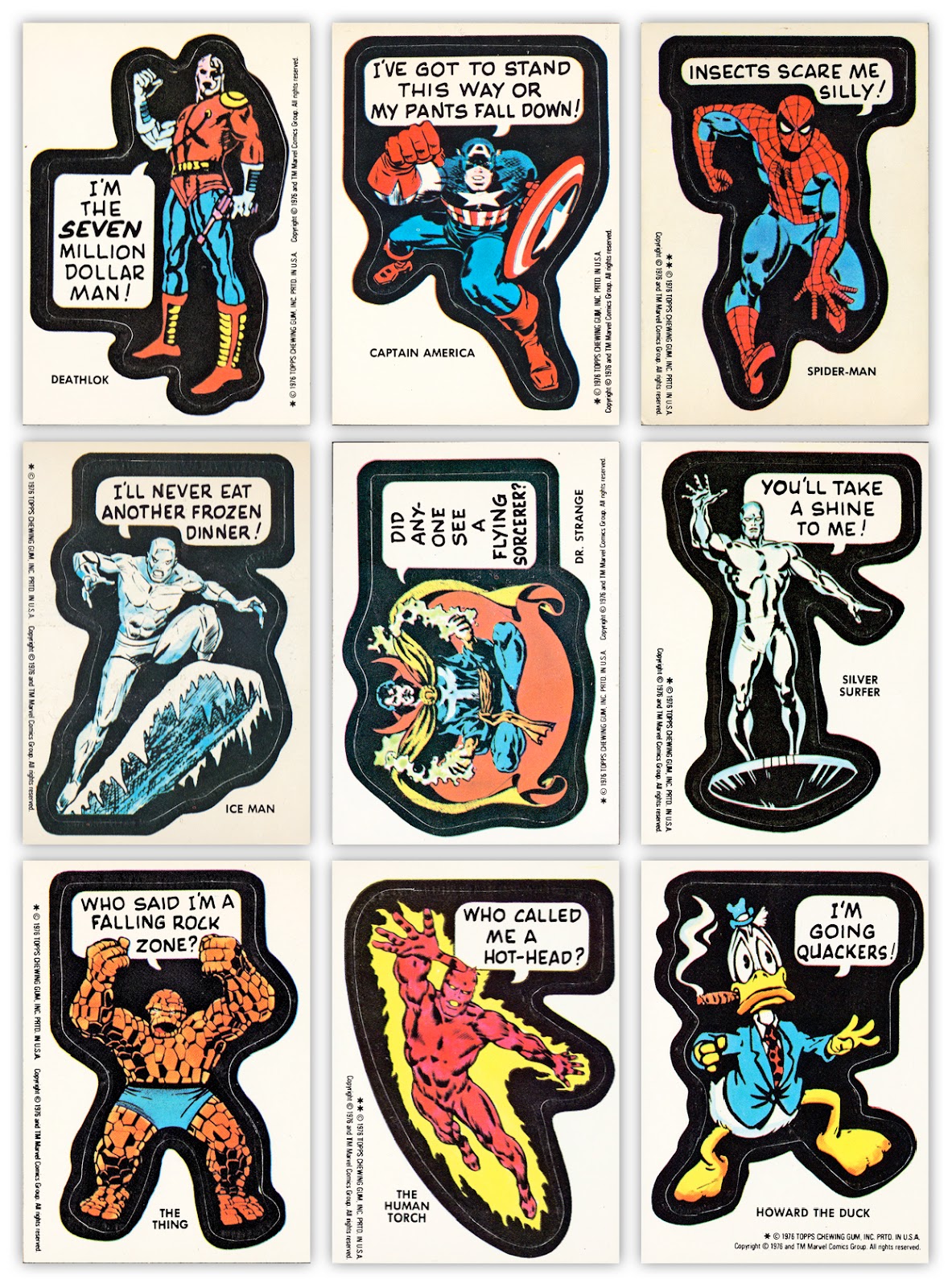Diversions of the Groovy Kind: Topps and Marvel Stick(er) Together: The ...