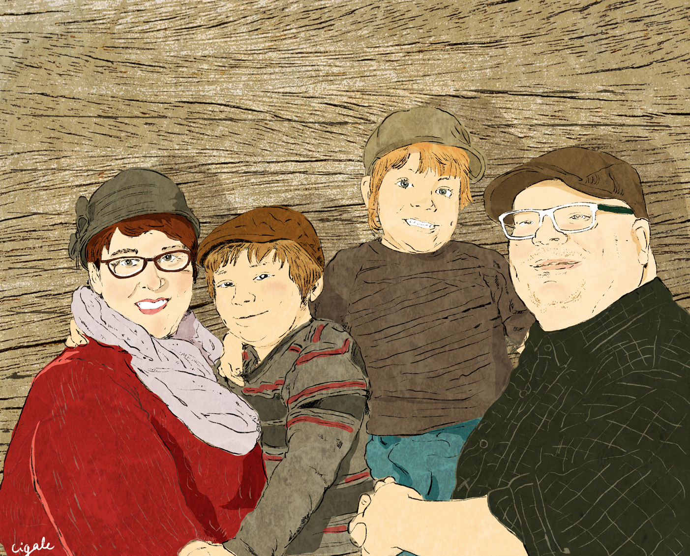 2team-studio: #Dad's4Kessem illustrations - Chris Routly