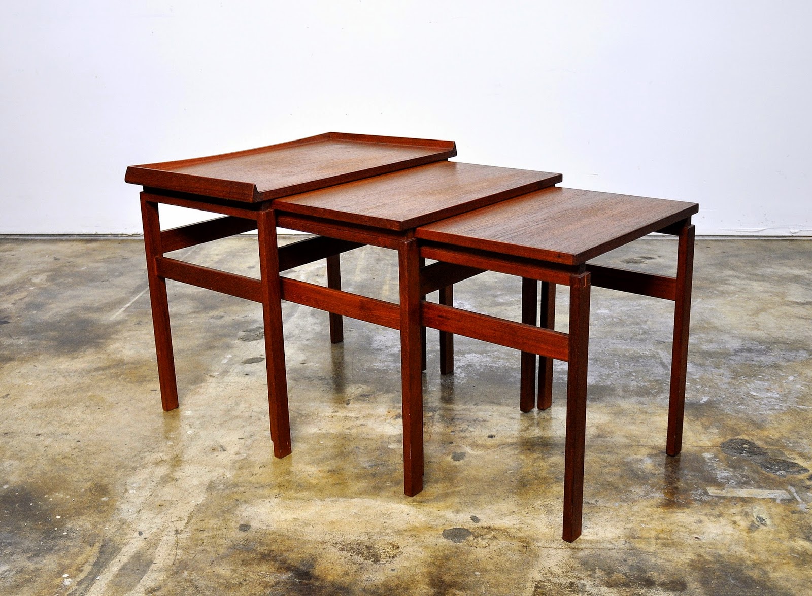 SELECT MODERN: Danish Modern Teak Nesting Tables