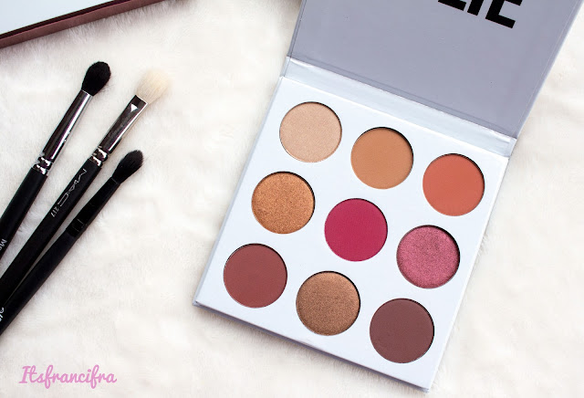 Kylie Cosmetics - The Burgundy Palette Swatch & Review | Itsfrancifra