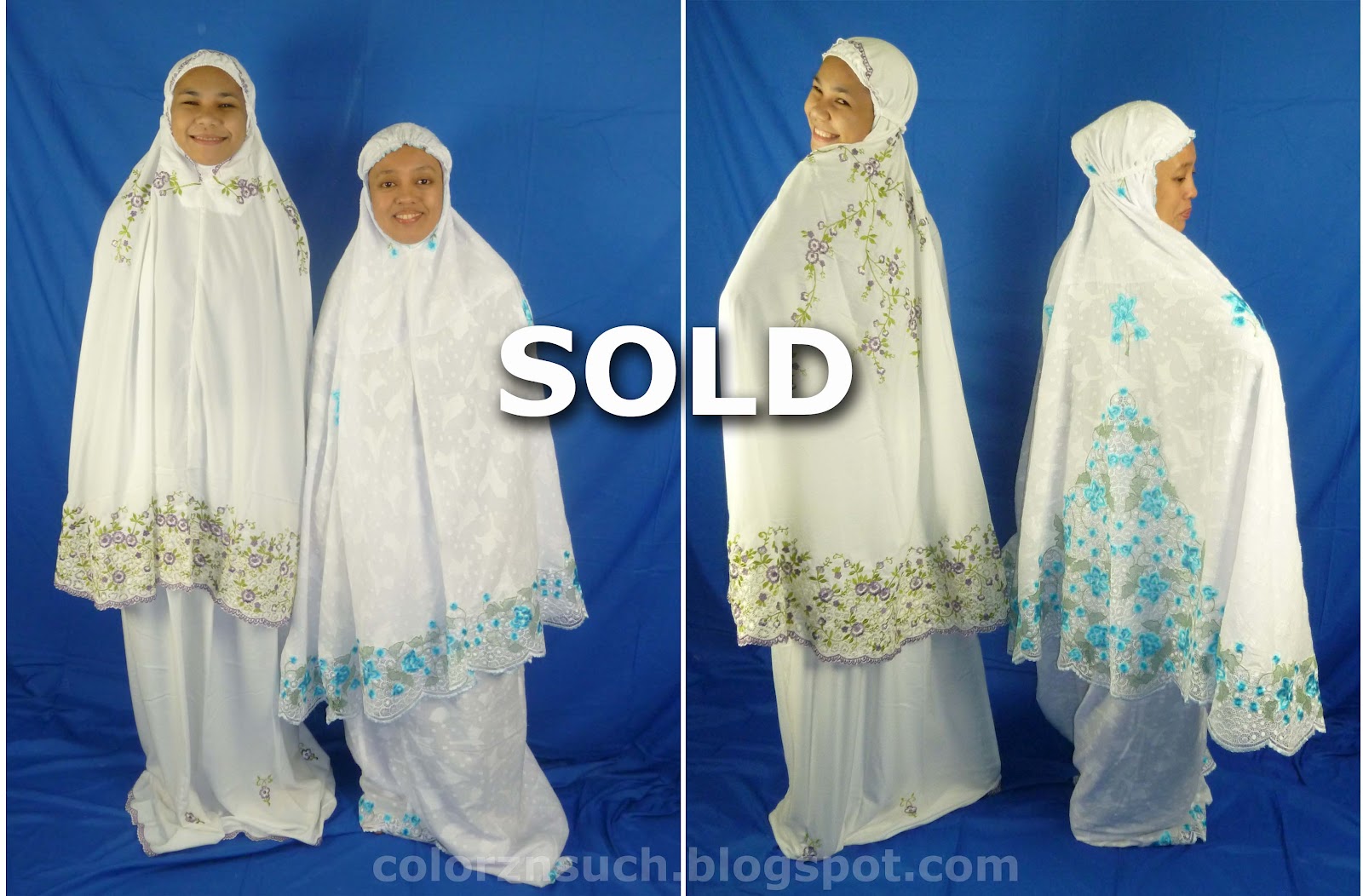 Colorz 'n' Such: Muslimah's Praying Garment No. 1 and No. 2 - Telekung ...