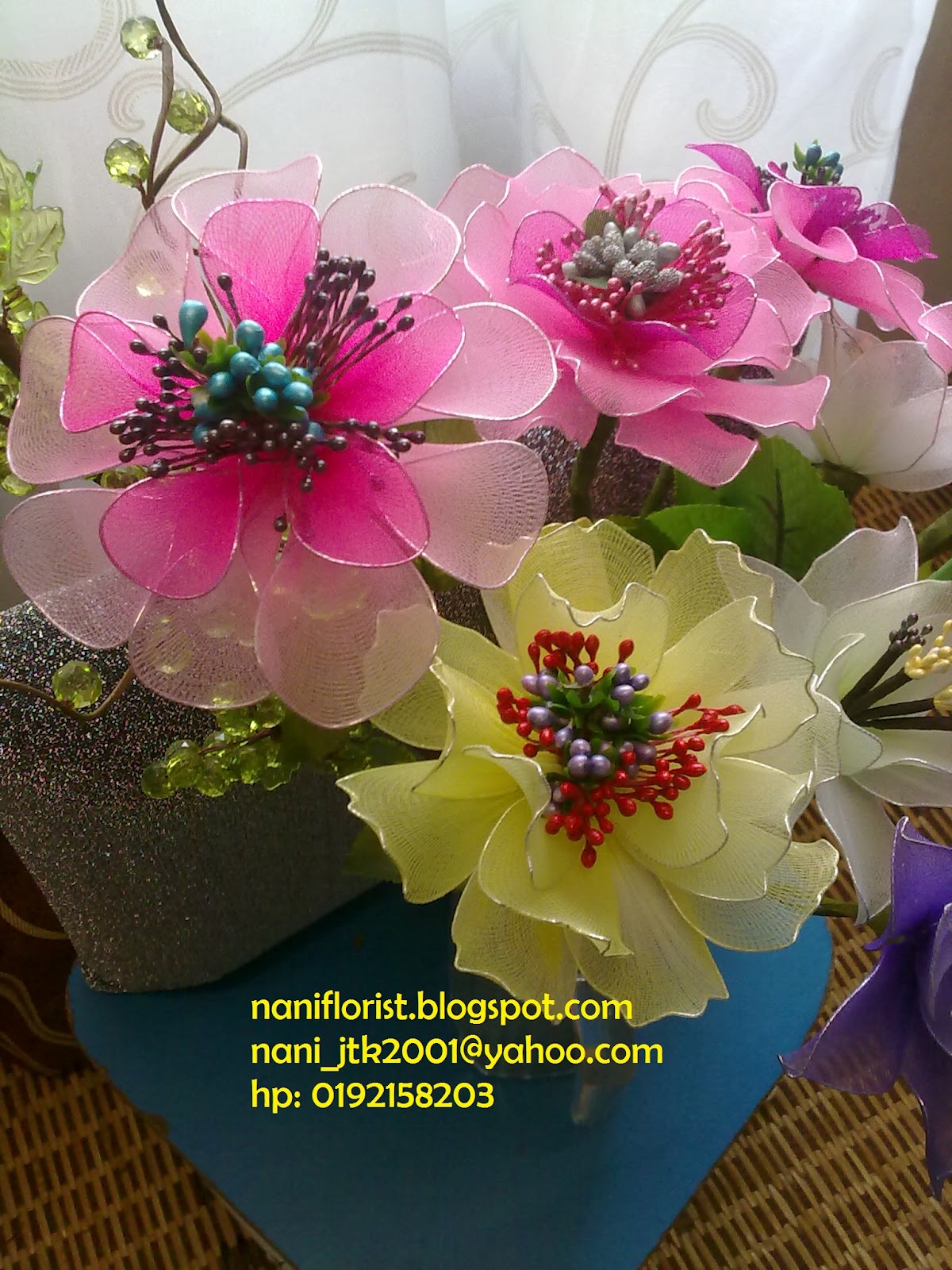 Nani Florist: BENGKEL GUBAHAN BUNGA STOKIN HIASAN DALAMAN