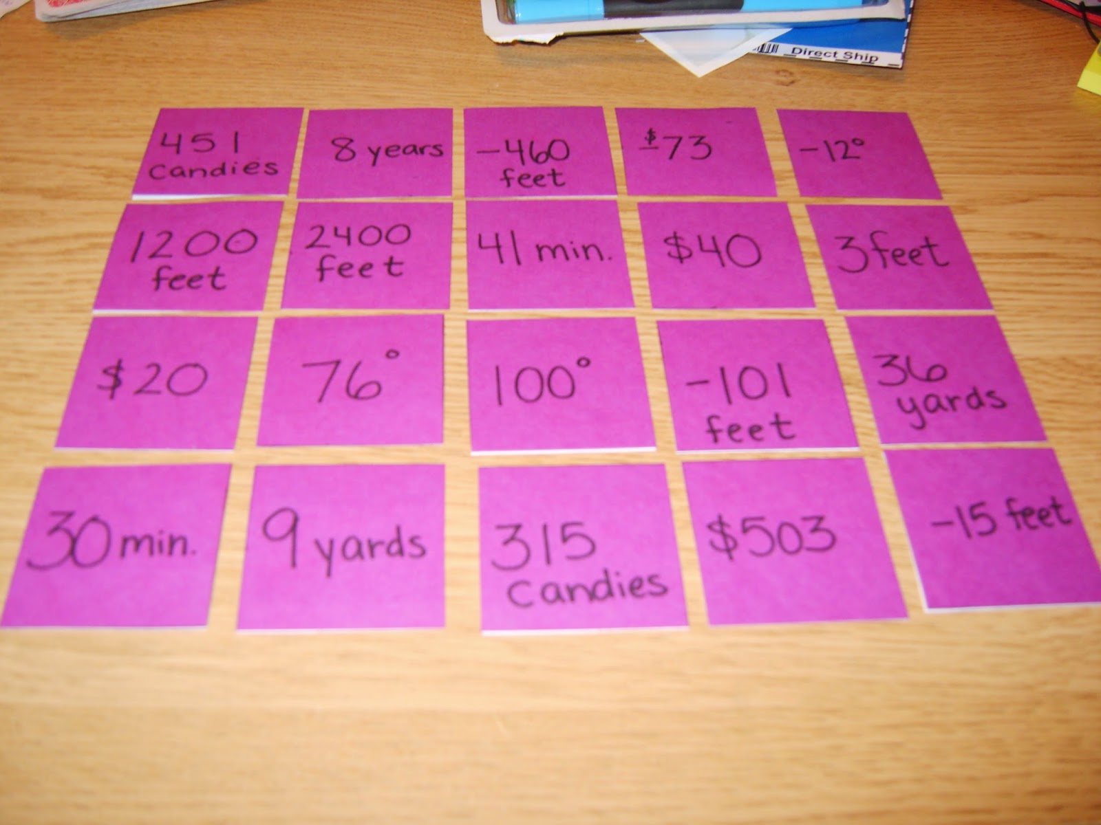 A Sea of Math: Integer Word Problem Practice with My Twist