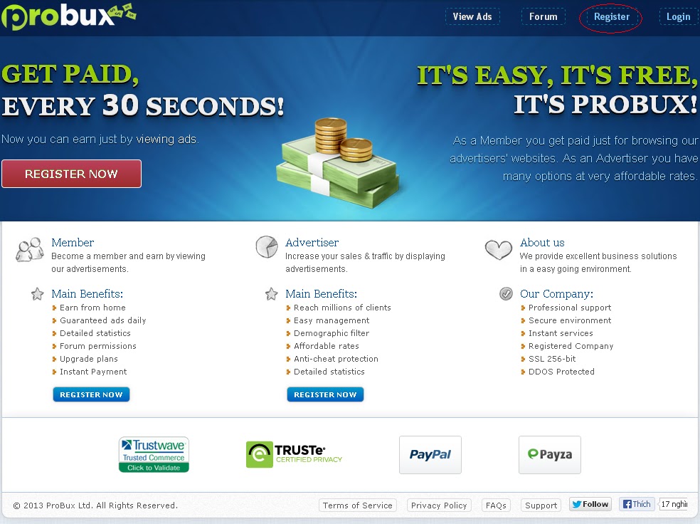 Huong dan kiem tien voi Probux.com
