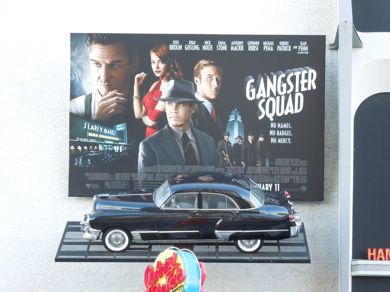 Original props and car from Gangster Squad on display... - domesticjenni