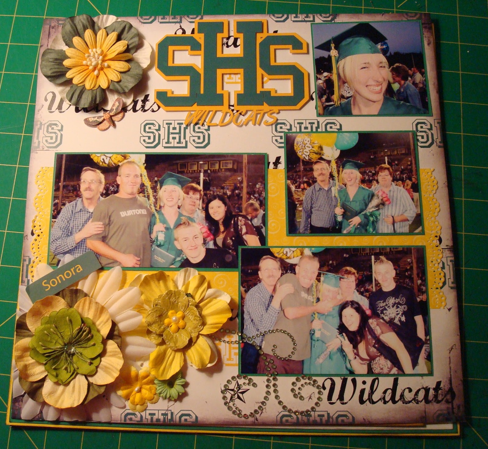 Golden Leaf Scrapbook: Graduation Layouts