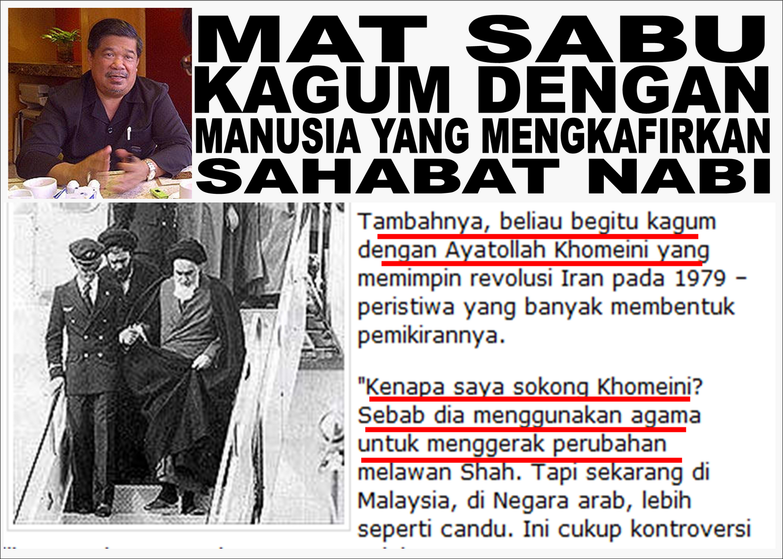 Kedah Ke KL: PANASS! Mat Sabu Bersama Pemimpin Syiah Hina Nabi?