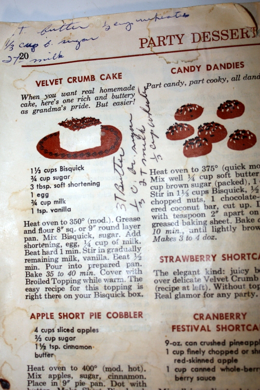 Kitchen's Closed recipes from Grandma Jerry: Velvet Crumb Cake aka ...