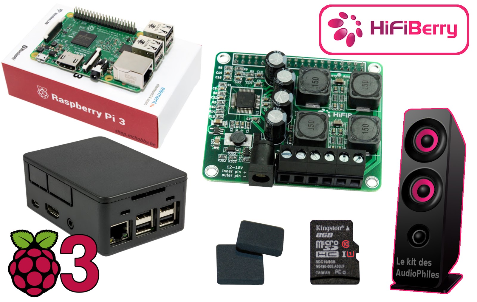 Le kit raspberry des audiophiles - MCHobby - Le Blog