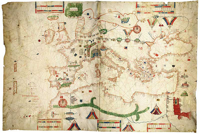 Los Portulanos y Jaume Ferrer de Blanes ~ De Topografía