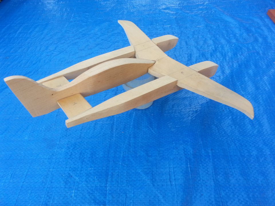 Carving model airplanes from junk pallets