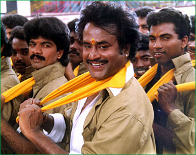 Basha Rajini Stills With Auto