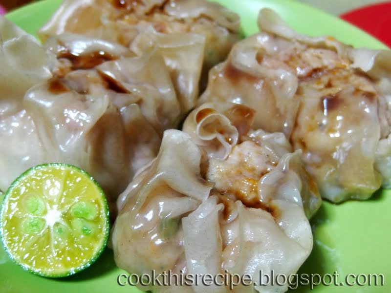 Cook this Recipe: Recipe: Pork Siomai