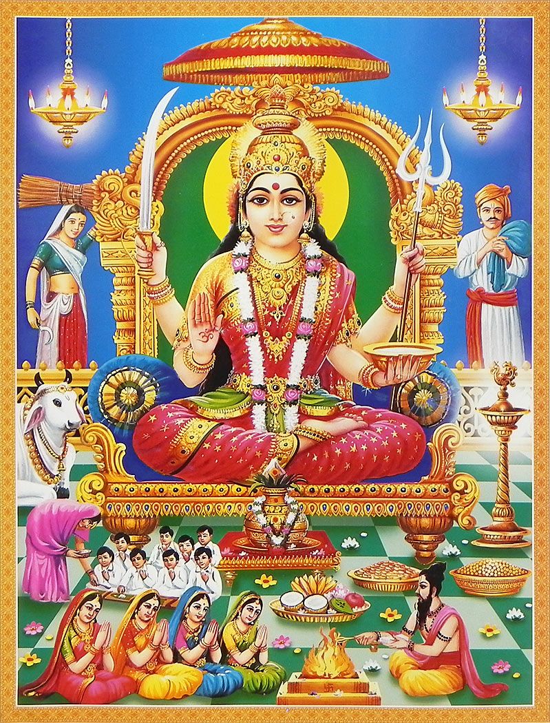 ESTAS DIVINIDADES PSIQUEMOLAN: SANTOSHI MATA : LA MADRE DE LA SATISFACCION