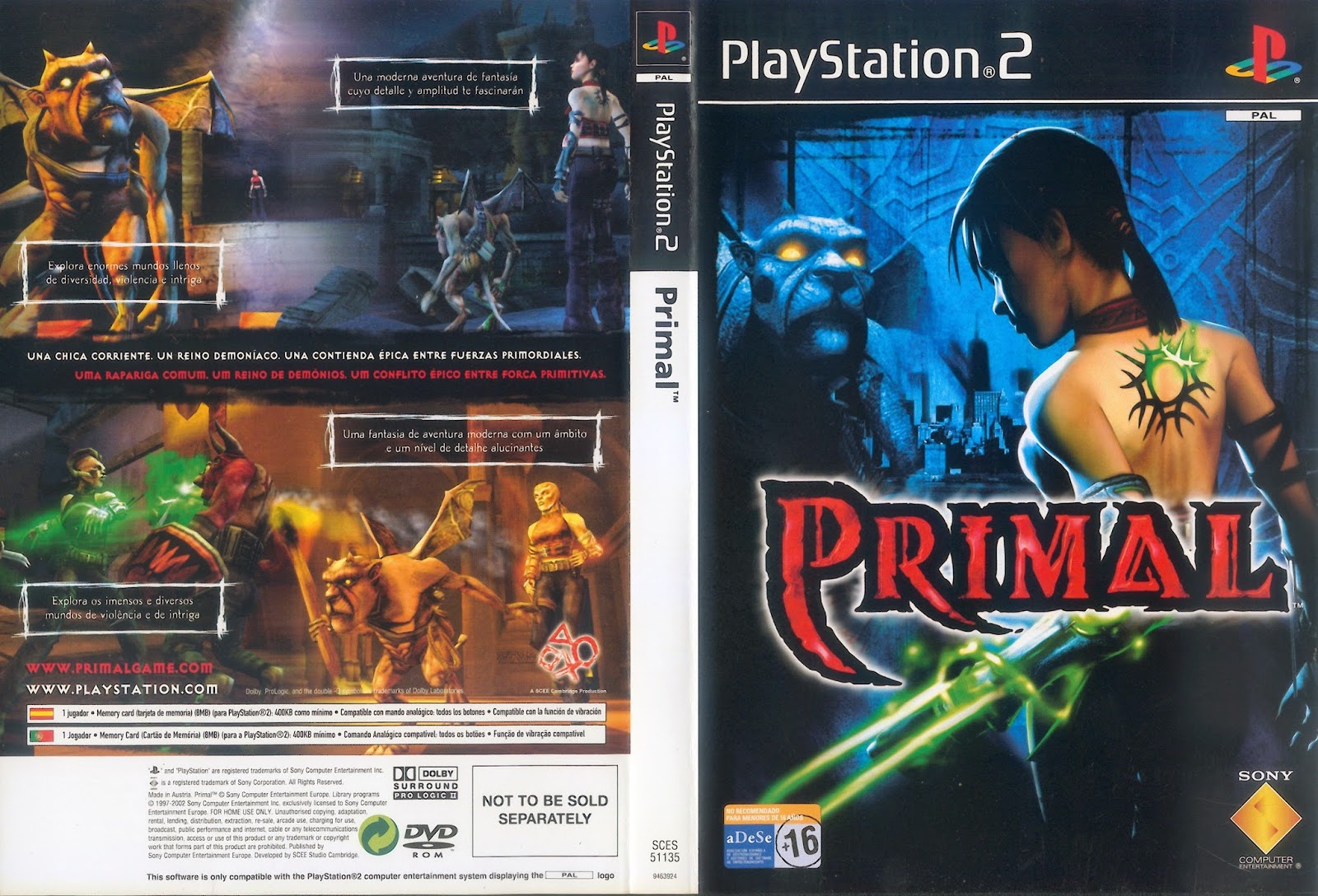 Coleccion Caratulas PS2: Primal