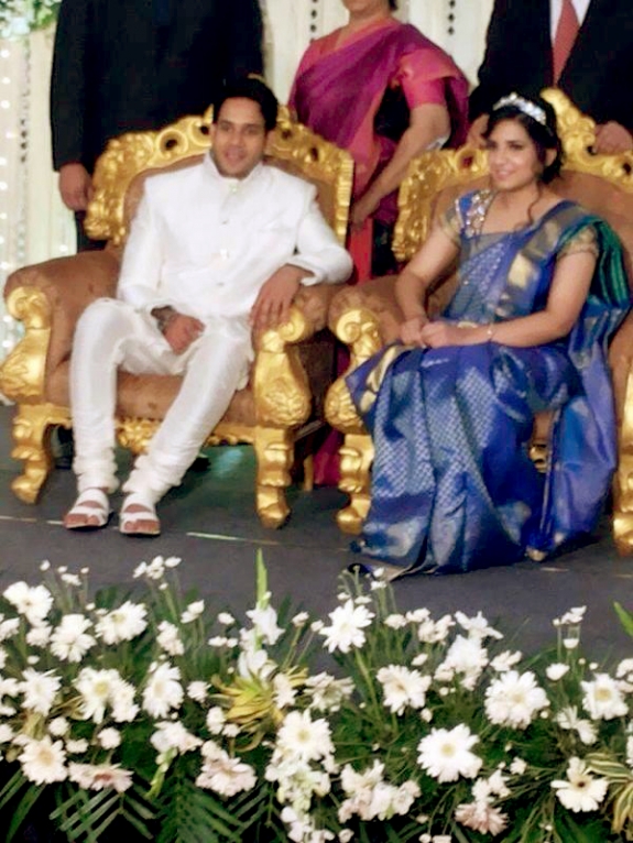 Tamil Actor Bharath and Jeshley Wedding Reception – South India Fashion