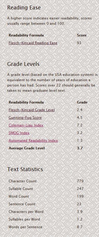 Romelle Broas: Mentor Text and Readability Scores