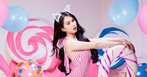 Hình ảnh Ngọc Trinh đẹp Sexy Với Bikini Trong Phòng Kẹo Ngọt Ngày Sinh Nhật ~ Tạp Chí Người đẹp