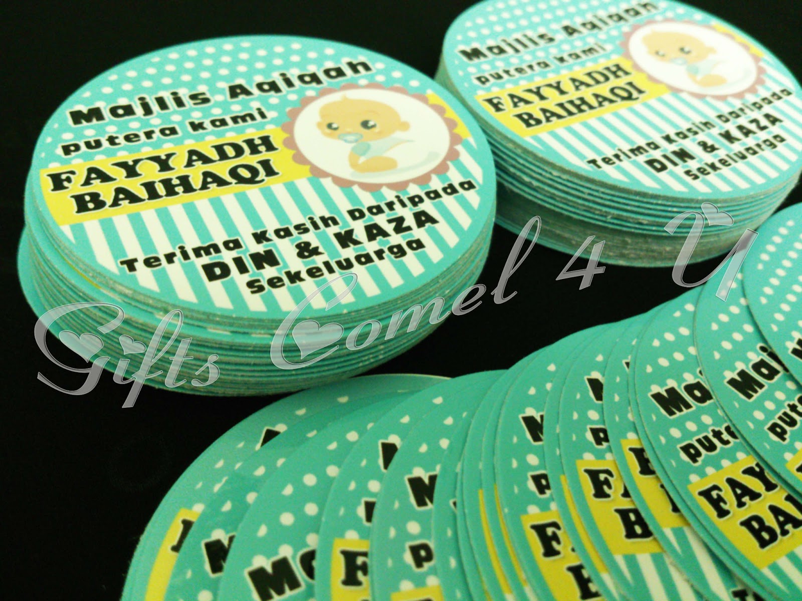 Gifts Comel 4 U: Ordered by Khazawatulfaiz : Sticker (5.4cm)