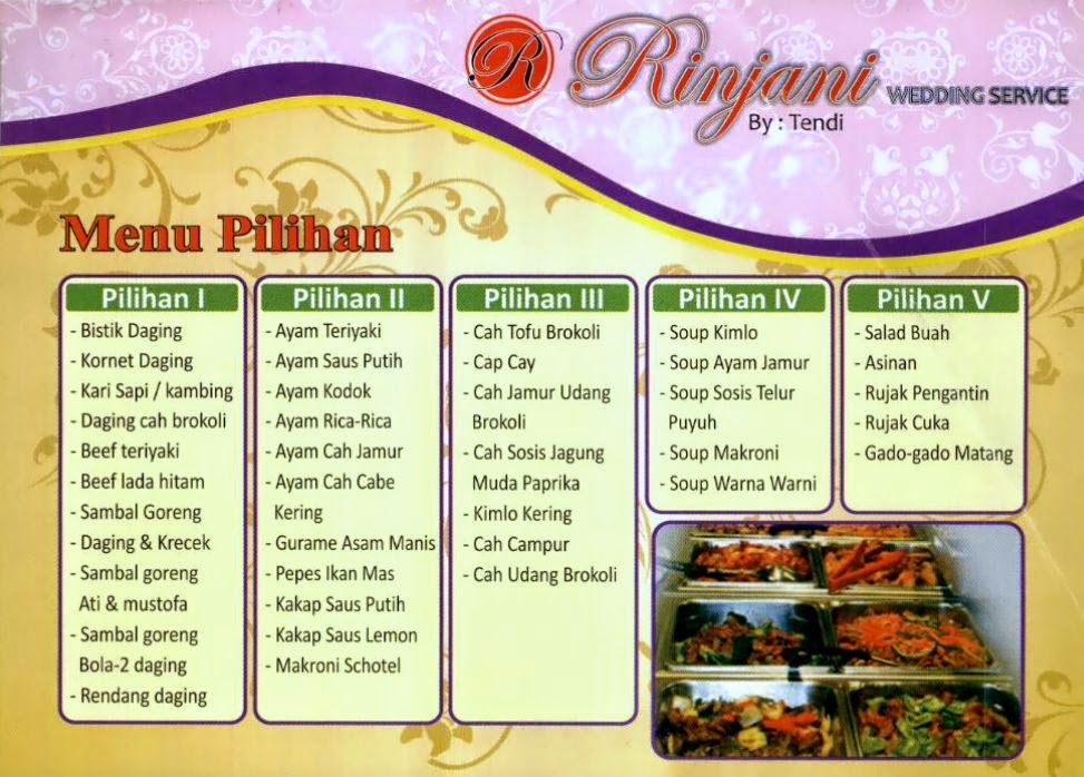 Rinjani Wedding Service | Paket Pernikahan | Catering & Dekorasi: Juni 2014