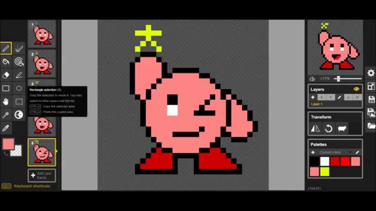 Piskel la potente aplicación online para crear Pixel art - PixelArt
