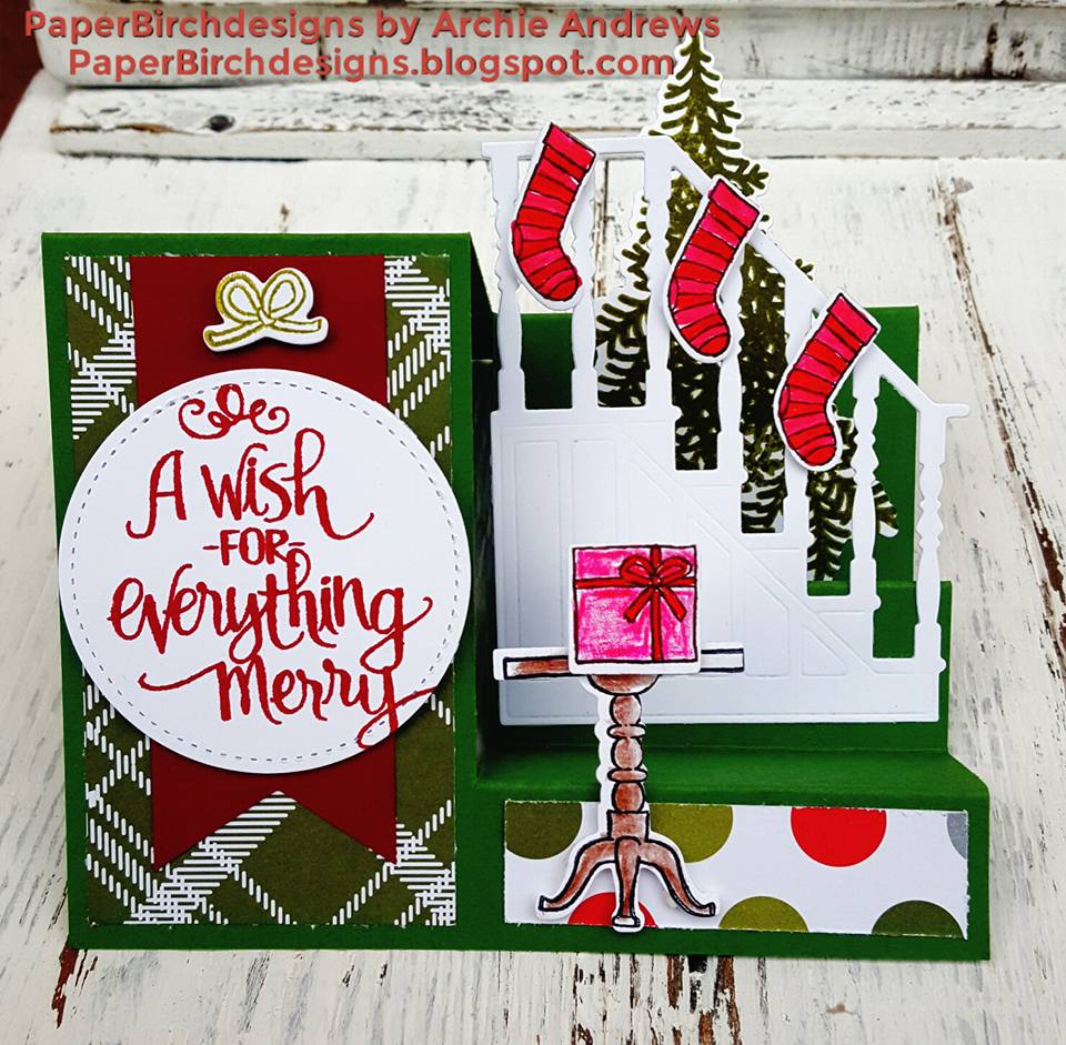 Christmas Staircase Step Card