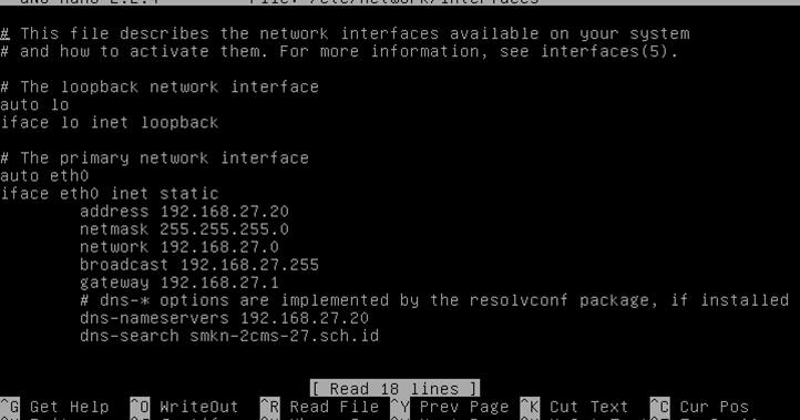 Pengertian system: Konfigurasi TCP/IP Pada Linux