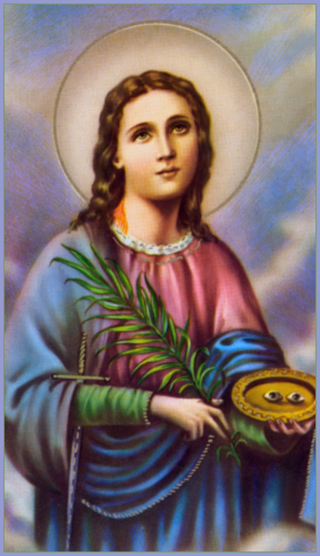 southern orders: I LOVE LUCY! SAINT LUCY THAT IS!