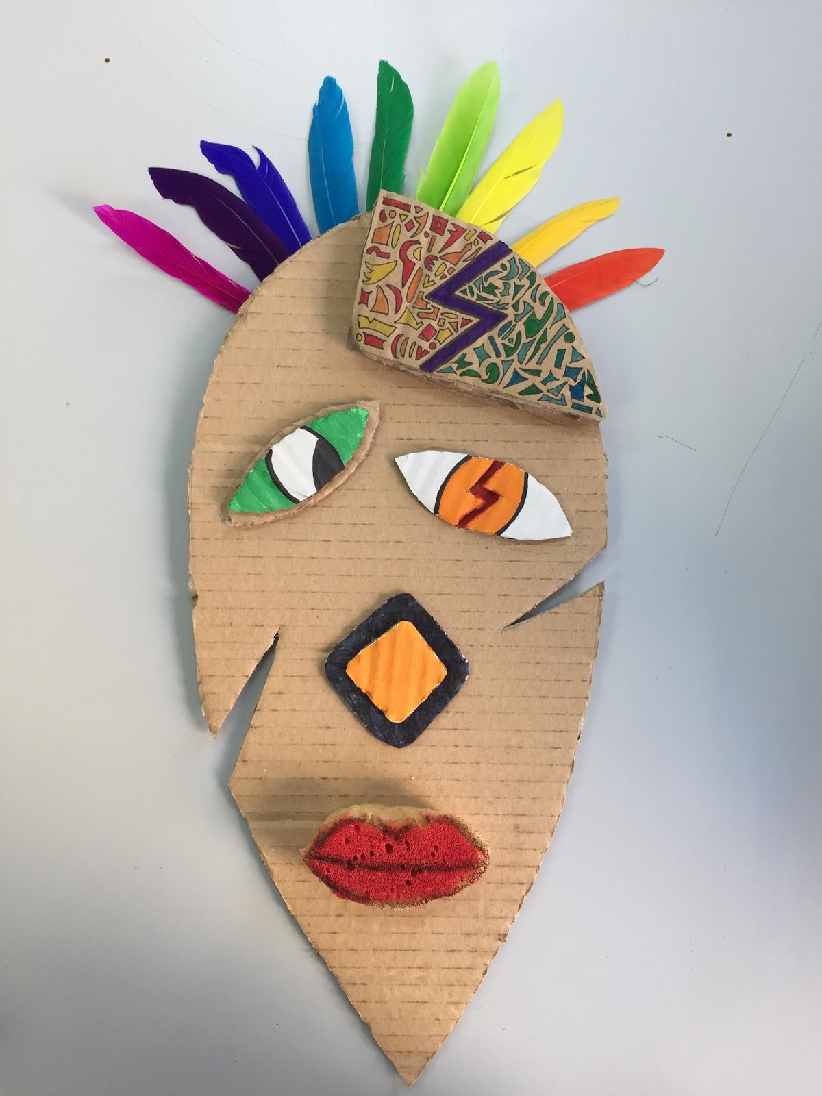 TREBALLS ARTÍSTICS: CUBIST AFRICAN MASK