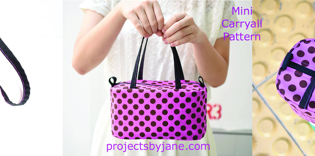 Mini Carryall Pattern - projectsbyjane.com