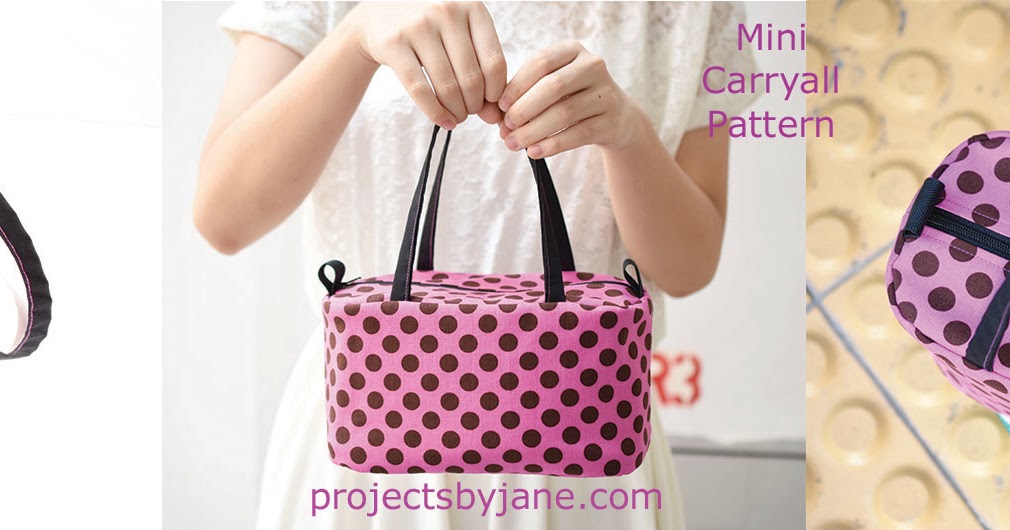 Mini Carryall Pattern - projectsbyjane.com