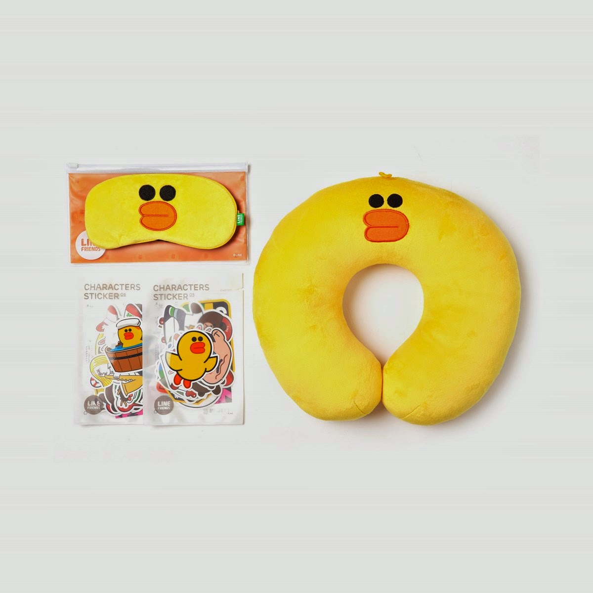 SNS LINE FRIENDS SALLY Chick Character Official Travel Goods Set