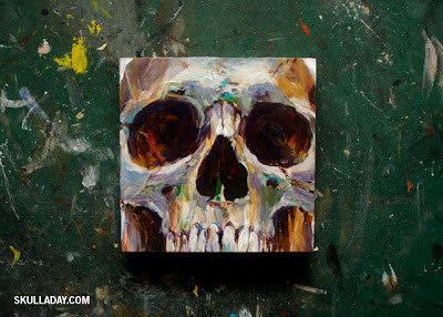 100 Painted Skulls #97